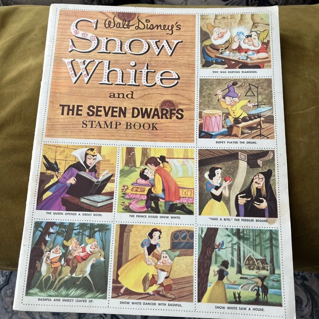 WALT DISNEYS SNOW White And The Seven Dwarfs Stamp Book £8.00 - PicClick UK
