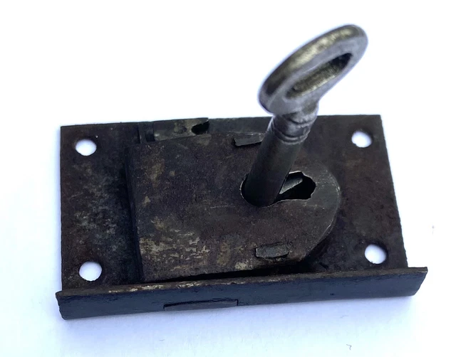 ANTIQUE GRANDFATHER / Longcase Clock Lock and Key : Working #Ref : lock ...