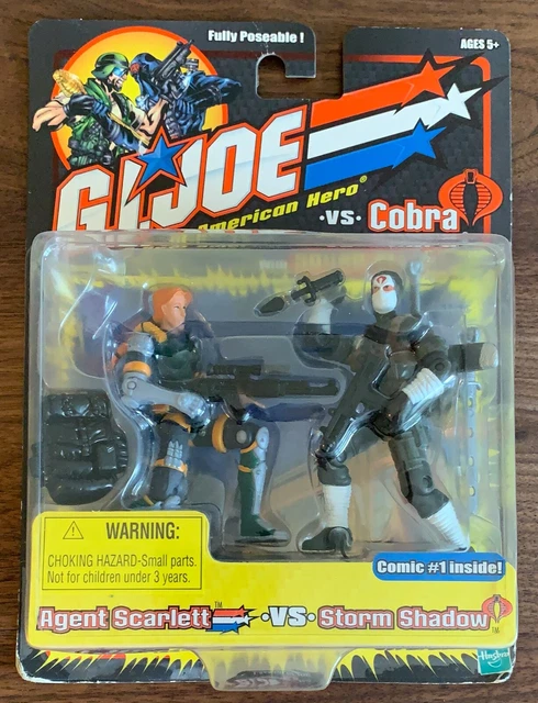GI JOE VS. Cobra 2-Pack Agent Scarlett vs Storm Shadow mit Sound Attack ...