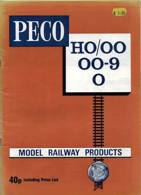 PECO MODEL RAILWAY Catalogue 1977 with price list - HO/OO, OO-9, O ...