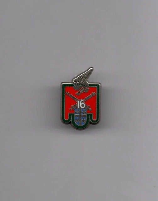 PIN'S ARMÉE / insigne 16 RA Régiment Artillerie (argenté signé Delsart ...