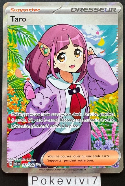 CARTE POKEMON TARO 166/142 FA Full Art EV7 Ecarlate et Violet 7 SCR FR ...