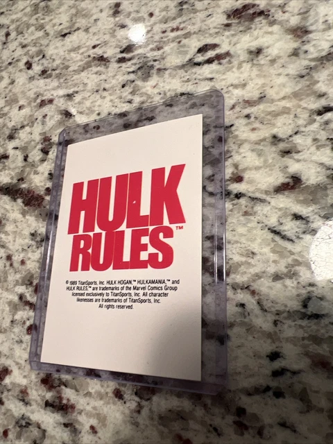 HULK RULES HULK Hogan Logo 1990 WWF Wrestling Classic Card #145 (NM) £2 ...