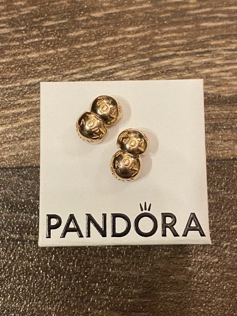 🤍 GENUINE PANDORA Moments Rose Gold Charm Clips/ Stoppers RRP £80 £25. ...