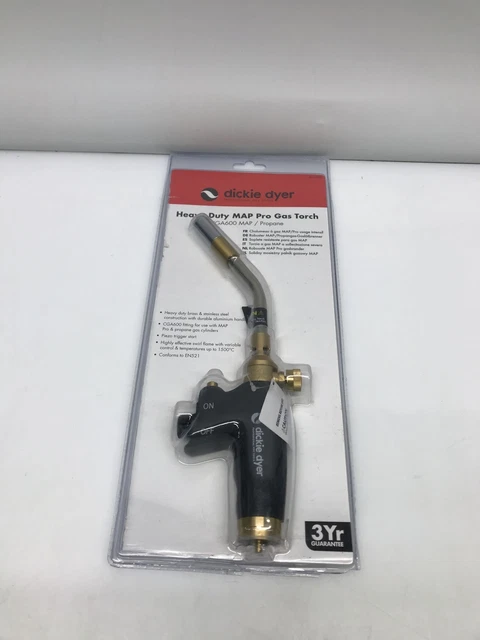 DICKIE DYER 361700 Heavy Duty MAP Pro Gasbrenner CGA600 MAP/Propan ...