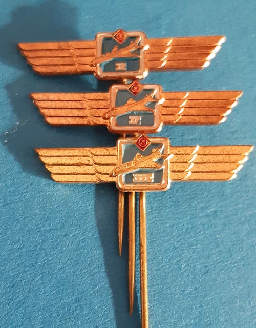 DDR NVA Qualispange Piloten Stufen I, II und III Miniatur EUR 20,00 ...