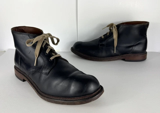 ALLEN EDMONDS MEN'S Odenwald Black Leather Boots Size US 11 D £116.55 ...