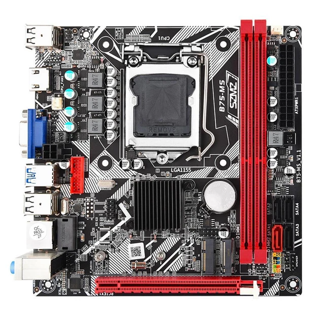 24PIN B75-MS MOTHERBOARD Max Capacity 16GB Mainboard with PCIe 16x for ...
