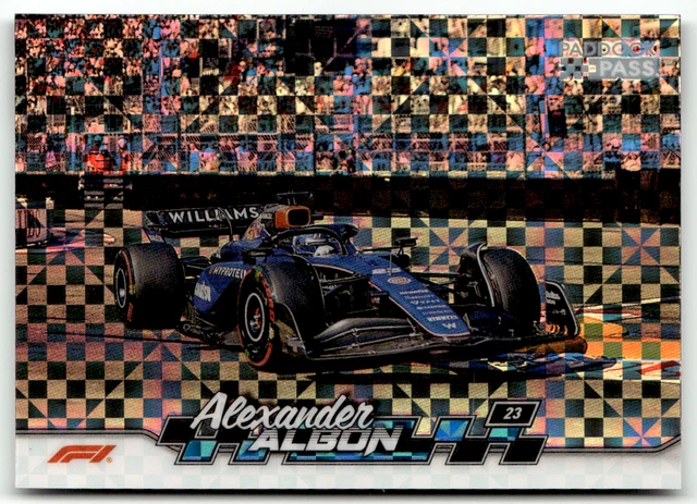TOPPS PADDOCK PASS Fórmula 1 2024 N º 49 Alexander Albon Checkerboard ...
