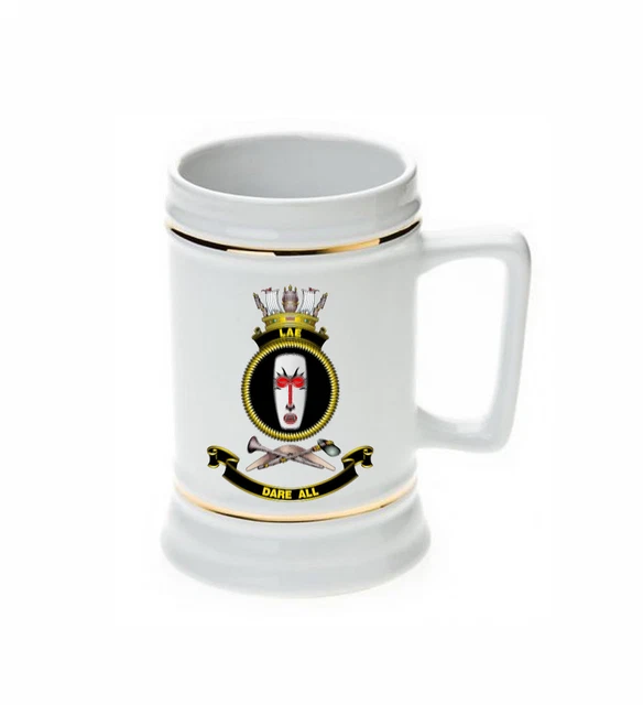 HMAS LAE ROYAL Australian Navy Beer Stein (Image Fuzzy To Stop Web ...