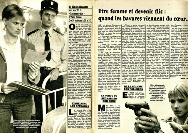 COUPURE DE PRESSE Clipping 1984 La Femme Flic avec Miou Miou (2 pages) EUR 5,00 - PicClick FR