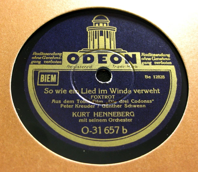 KURT HENNEBERG - So wie ein Lied im Winde verweht / Schenk' mir dein ...