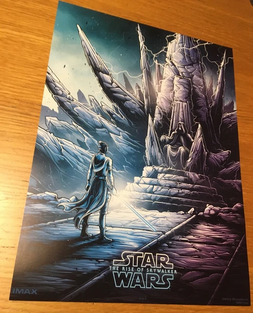 STAR WARS THE Rise of Starwalker original Imax cinema mini promo poster ...