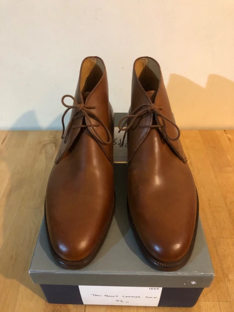 CROCKETT JONES TAN Boot Leather Sole Mens Boots size uk 8.5 D £187.90 ...