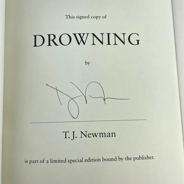 TJ NEWMAN SIGNED Drowning Rescue of Flight 1421 First Edition 1st/1st ...