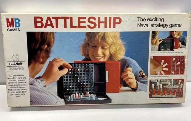 VINTAGE MB GAMES Battleship Naval Strategy Game 1970 Retro Board Game ...