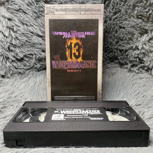 WWE WWF WRESTLEMANIA 13 XIII VHS Tape Wrestling Sycho Sid Undertaker ...