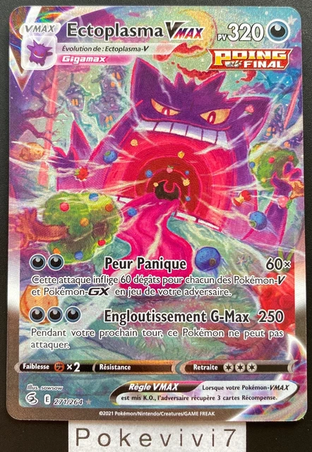 CARTE POKEMON ECTOPLASMA 271/264 Vmax Secrète Epée et Bouclier EB08 FR ...