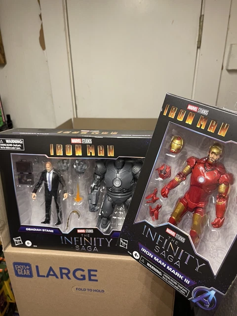 MARVEL LEGENDS INFINITY Saga Obadiah Stane & Iron Monger 2 Pack + Iron ...