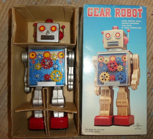 METAL HOUSE JAPAN Tin Gear Robot Space Original Box vintage works £399. ...