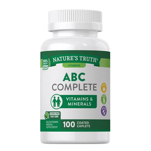 ABC COMPLETE VITAMINS + Minerals 100 Tabs By Nature's Truth £30.56 ...