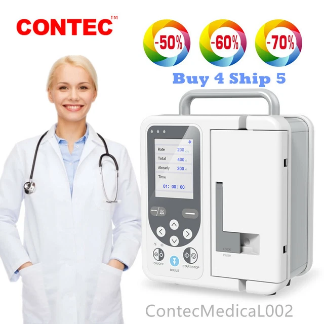 PORTABLE VOLUMETRIC INFUSION Pump SP750 IV Fluid equipment Syringe Pump ...