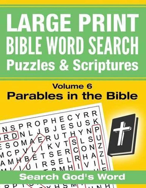 Large Print Bible Word Search Puzzles With Scriptures Volume 6