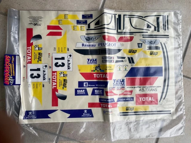 PEUGEOT PARIS DAKAR Miniature Remote Control Network Complete Decor ...