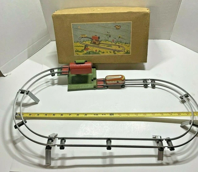 1940S JH HOEFLER Wind-Up Tin Train Set. US Zone Germany, Original Box ...
