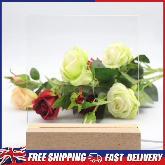 RECTANGLE WOODEN LIGHTED Base Environmental Protection Luminous Base ...