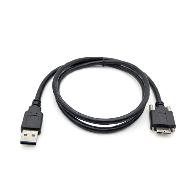 USB 3.0 MALE to Micro B Male Industrial Camera Cable With Locking ...