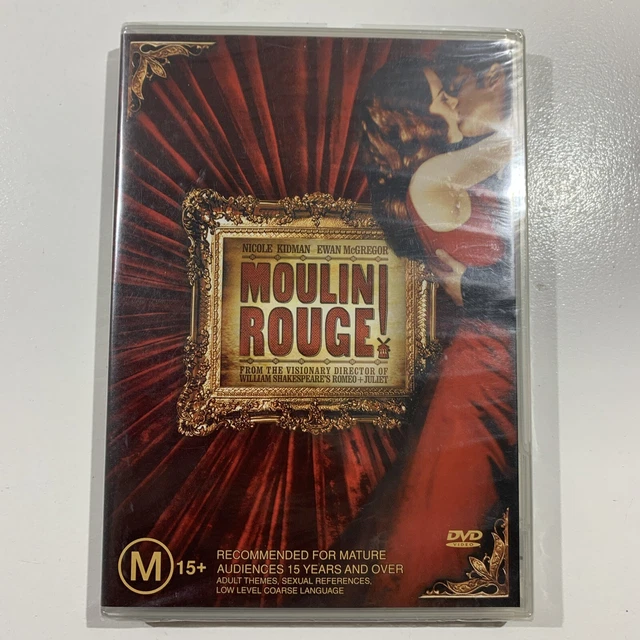 MOULIN ROUGE DVD Starring Nicole Kidman Region 4 PAL Brand New Sealed ...
