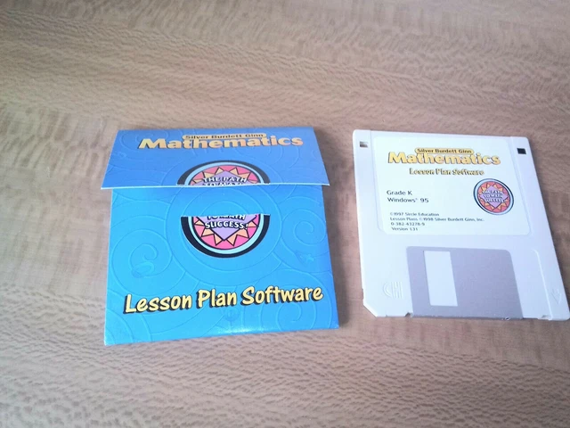 FLOPPY DISK ARGENTO Burdett Ginn Mathematics piano lezioni software ...