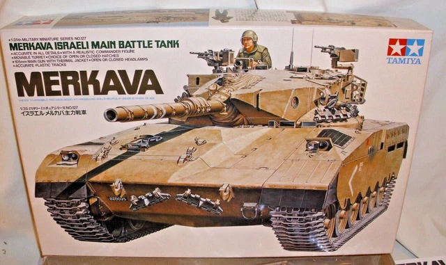 TAMIYA MERKAVA ISRAELI Main Battle Tank Model Kit 1/35 New 35127 EUR 21 ...