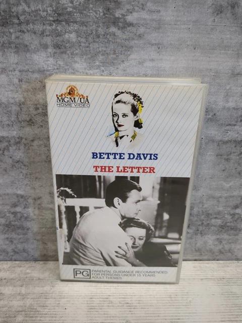 BETTE DAVIS - The Letter VHS Movie Video Cassette Tape $17.91 - PicClick AU
