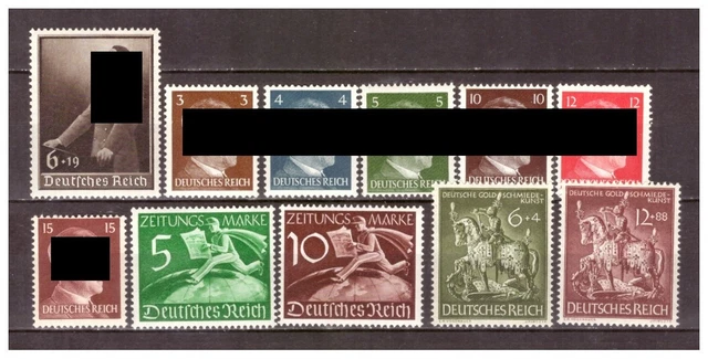 DEUTSCHES REICH 1939 Tag der Arbeit, Adolf Hitler Mi.694 u.a ...