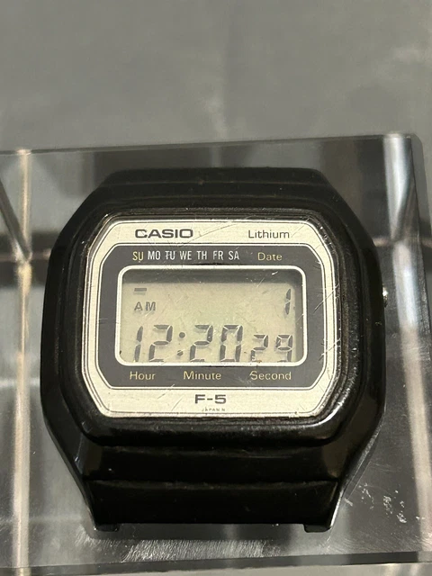 CASIO F-5 MODULO LITIO 58/Made in Japan Vintage primi anni '80 EUR 18 ...