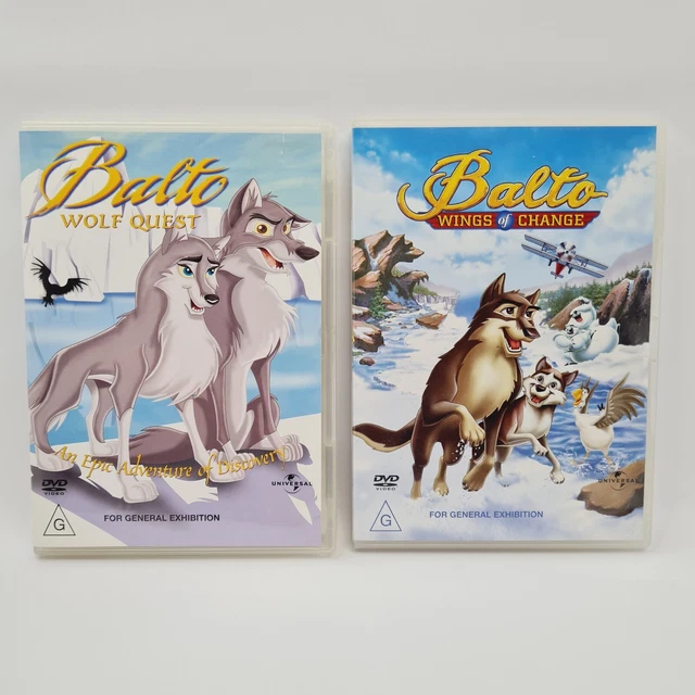 BALTO 2 WOLF Quest + Balto 3 Wings of Change - 2 DVD Bundle Region 4 ...
