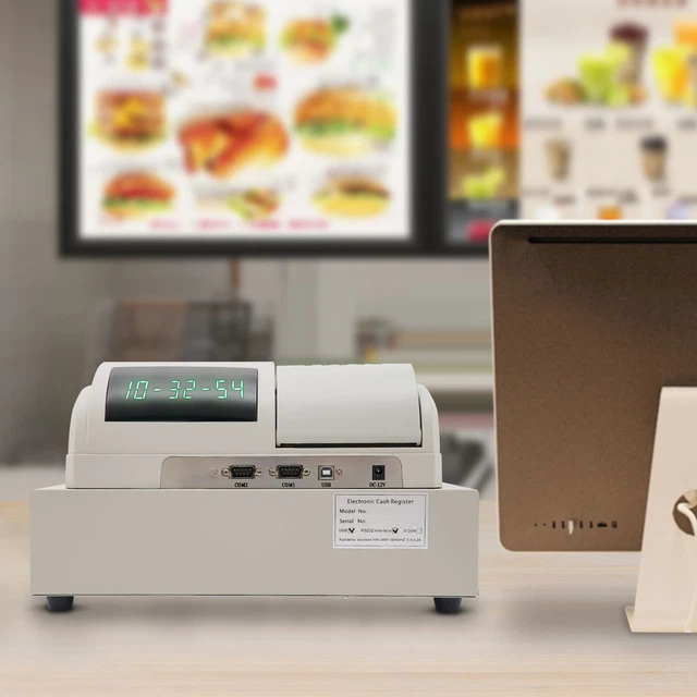 48 KEYS ELECTRONIC Cash Register POS Cash Machine Supermarket LED ...