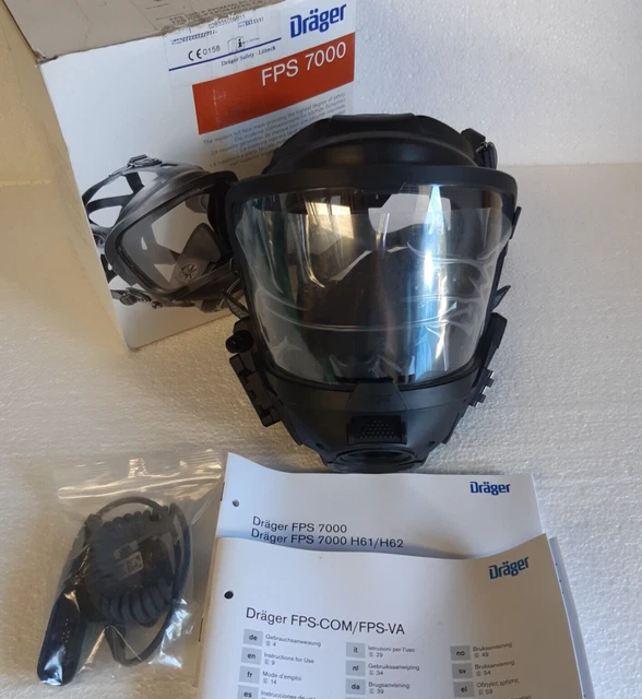 DRAGER FPS 7000 Full Face Respirator Mask + DRAGER FPS-COMM ...