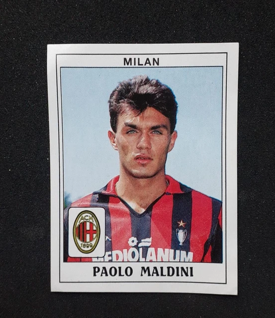 FIGURINA CALCIATORI PANINI 1989 90 Paolo Maldini N. 234 con velina EUR 35,00 - PicClick IT
