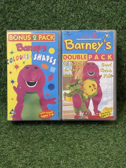 BARNEY THE DINOSAUR Children’s VHS Bundle X2 Double Pack Kids Video ...