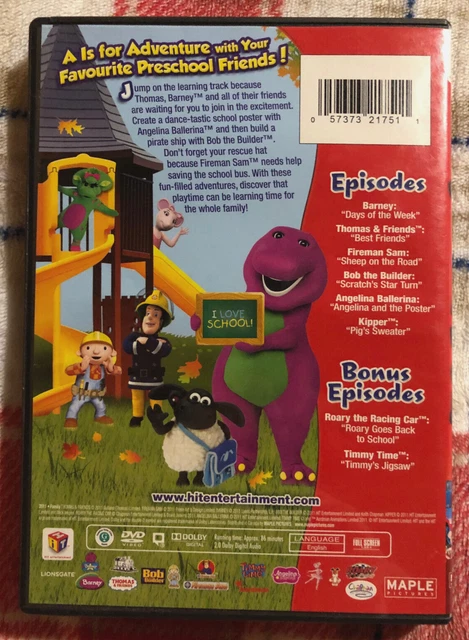 Hit Favorites Preschool Fun Thomas Friends Barney Dvd No