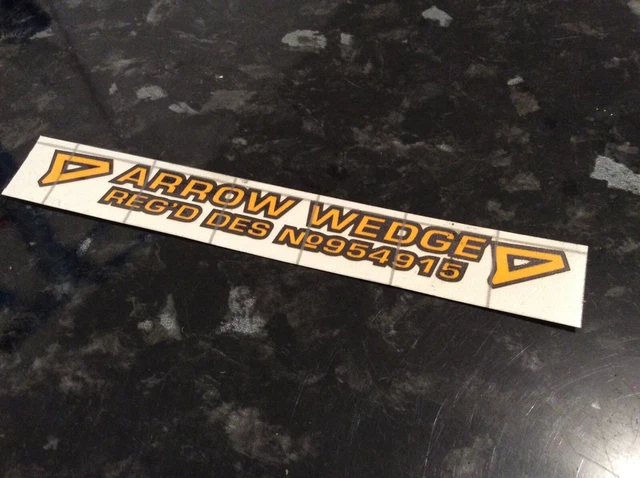 RALEIGH CHOPPER MK2 Arrow Wedge Frame Decal - Sunshine Yellow £3.00 ...