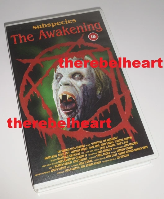 SUBSPECIES THE AWAKENING (1998) UK Ex Rental VHS Video HIGH FLIERS ...