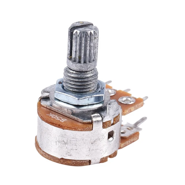 8 PCS B50K 50K Ohm 6 Terminals Dual Linear Rotary Taper Potentiometers ...