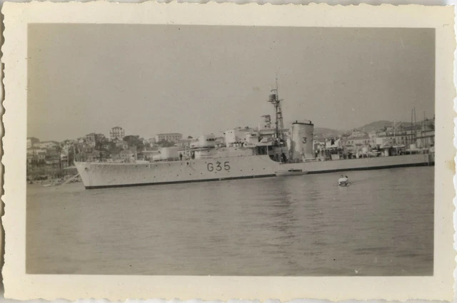 PHOTO ANCIENNE - Vintage Snapshot - Bateau Militaire Torpilleur Anglais ... PHOTO ANCIENNE - Vintage Snapshot - Bateau Militaire Torpilleur Anglais ...