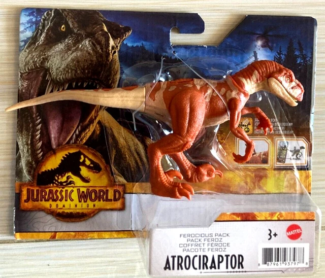 JURASSIC WORLD DOMINION ATROCIRAPTOR Ferocious Pack 2021 Dinosaur NEW £ ...