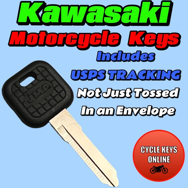 KAWASAKI MOTORCYCLE KEYS Cut by Code replacement key for codes A311111 ...