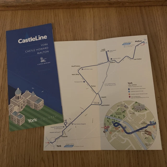YORK COUNTRY Transdev Bus Timetable For CastleLine Route Oct 2022 YORK COUNTRY Transdev Bus Timetable For CastleLine Route Oct 2022